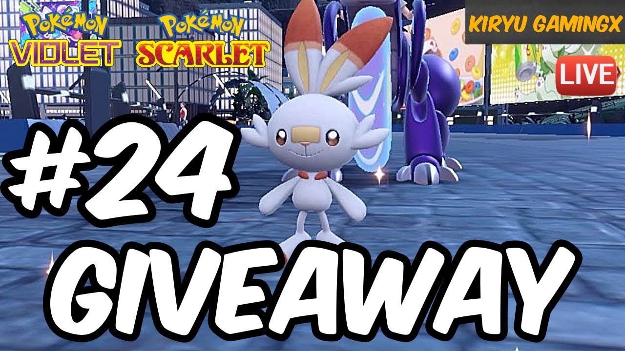 🔴Pokemon Scarlet and Violet Scorbunny Giveaway LIVE #24 - YouTube