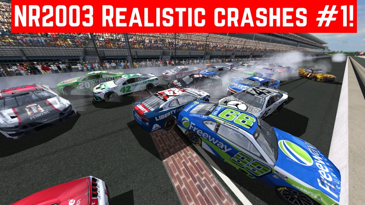 NR2003 Realistic Crashes #1! - YouTube