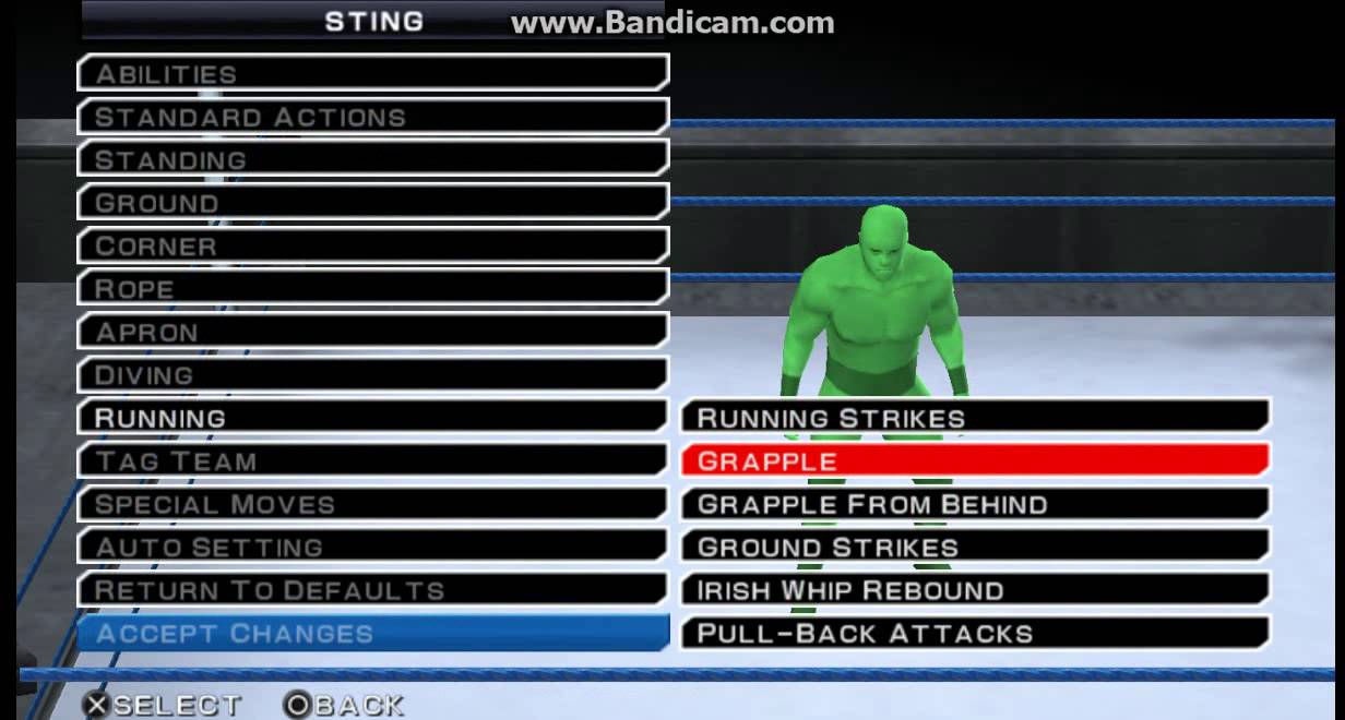 WWE SVR 11 Sting Moveset - YouTube