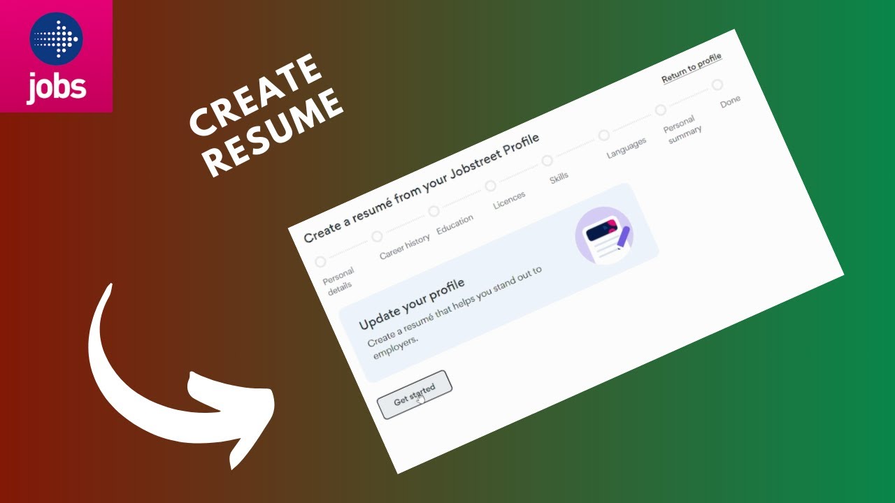 how to create resume in jobstreet - YouTube