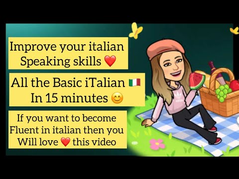 Learning Italian 🇮🇹! Italian for beginners learn All the Basic iTalian ...