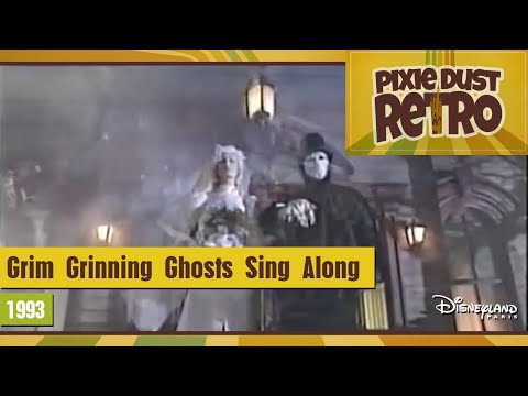 Disneyland Paris Grim Grinning Ghosts Sing Along at Phantom Manor