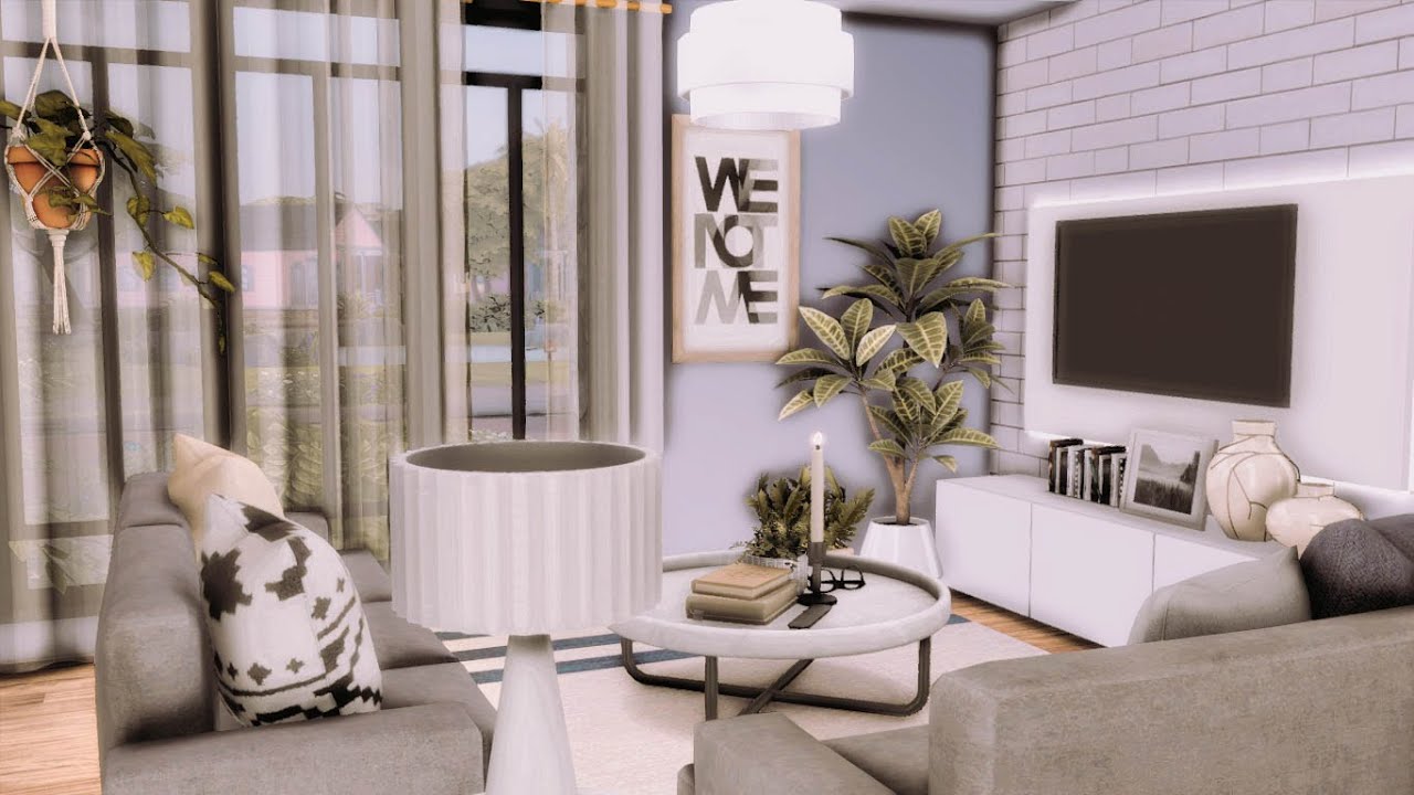 COZY SMALL HOUSE | The Sims 4 | CC Speed Build - YouTube