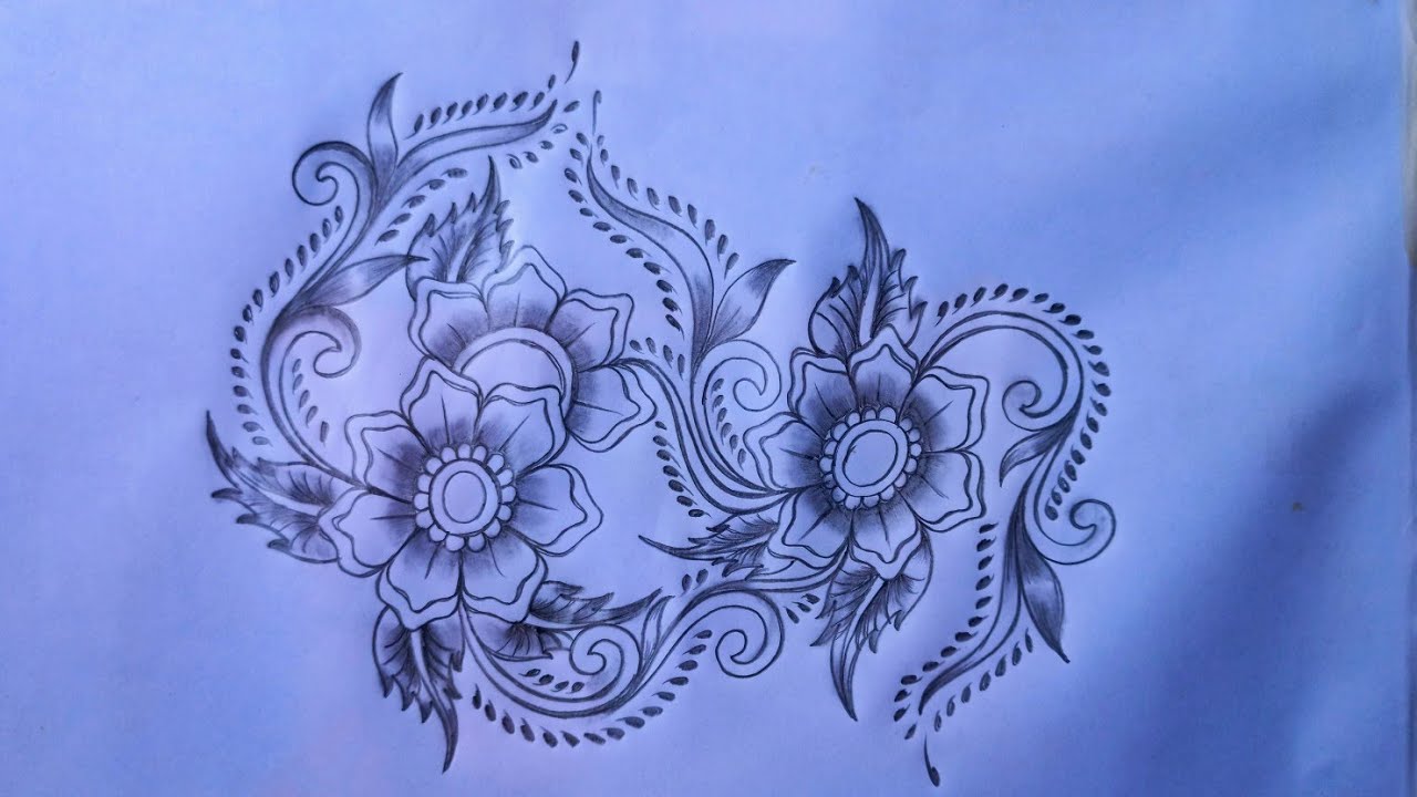 how to make a flower drowning step by step panchal copy - YouTube