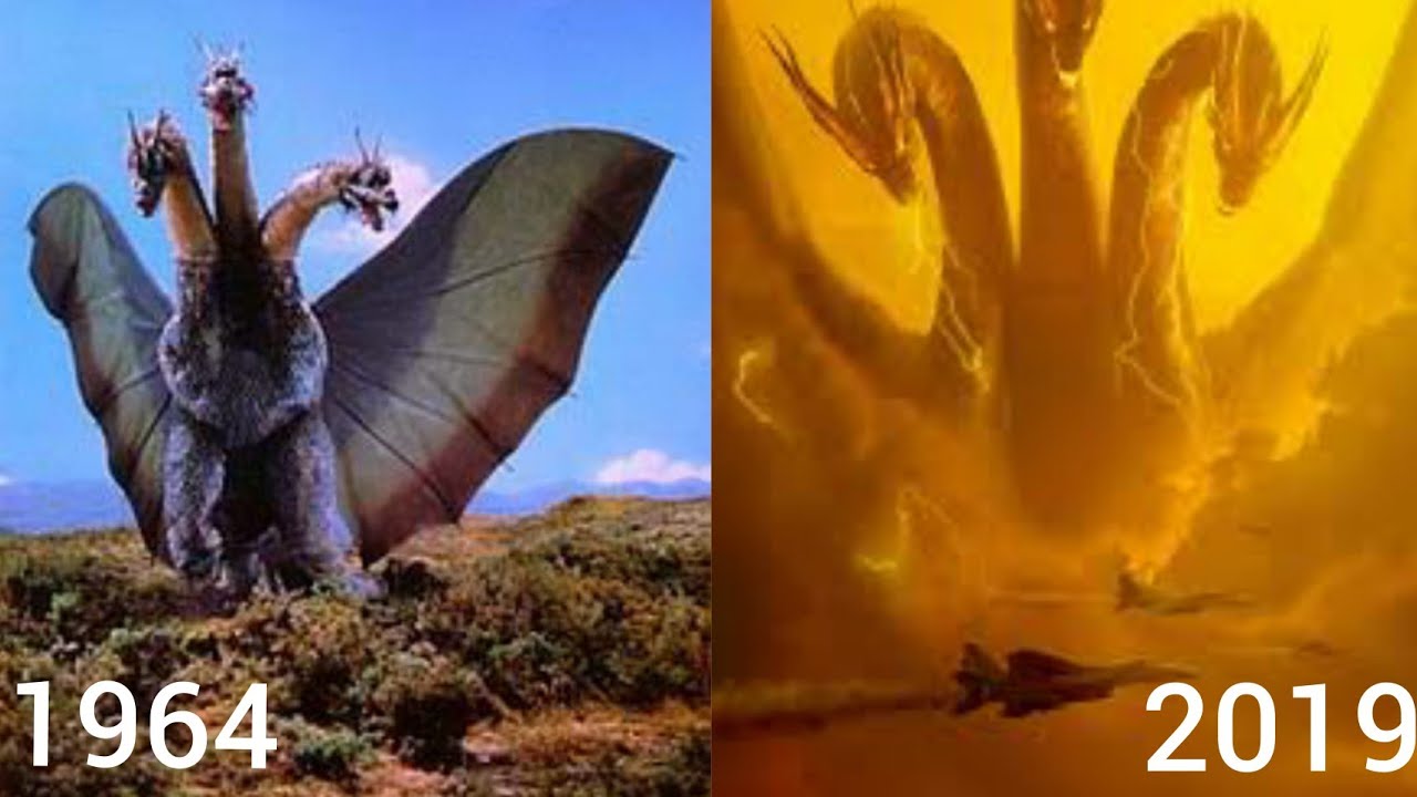 Evolution of King Ghidorah 1964 vs 1998 vs 2019 |Bad Romance | - YouTube