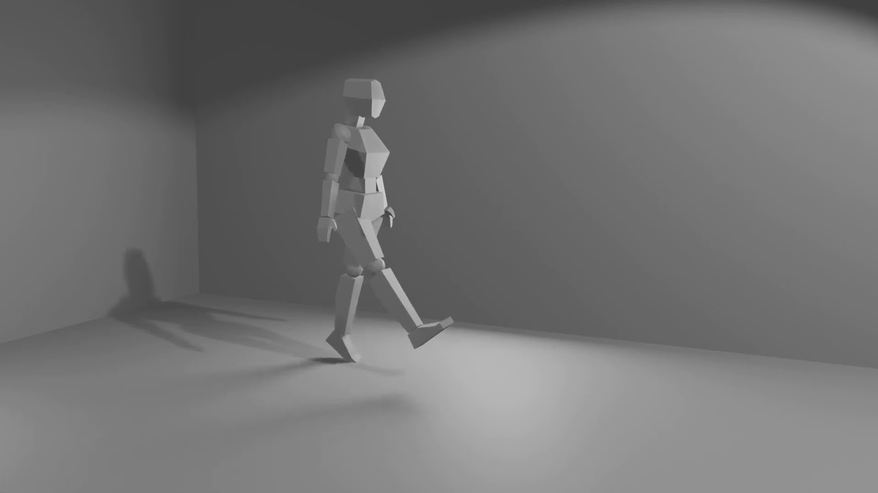 3D Person Walking | First every 3D animation walk attempt - YouTube