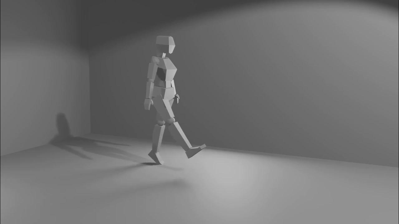 3D Person Walking | First every 3D animation walk attempt - YouTube
