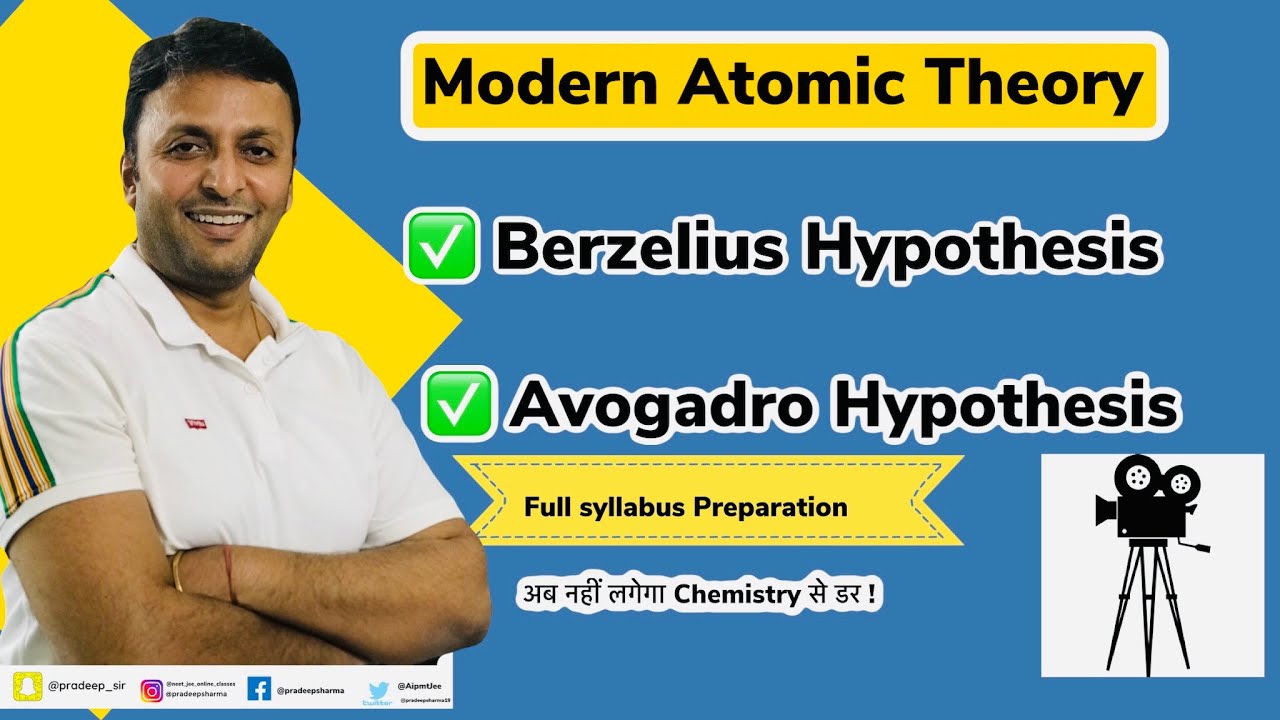 Modern Atomic Theory | Berzelius Hypothesis | Avogadro Hypothesis ...