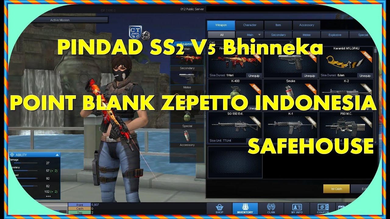 PINDAD SS2 V5 10Anniv Safehouse//pointblank#zepettoindonesia - YouTube