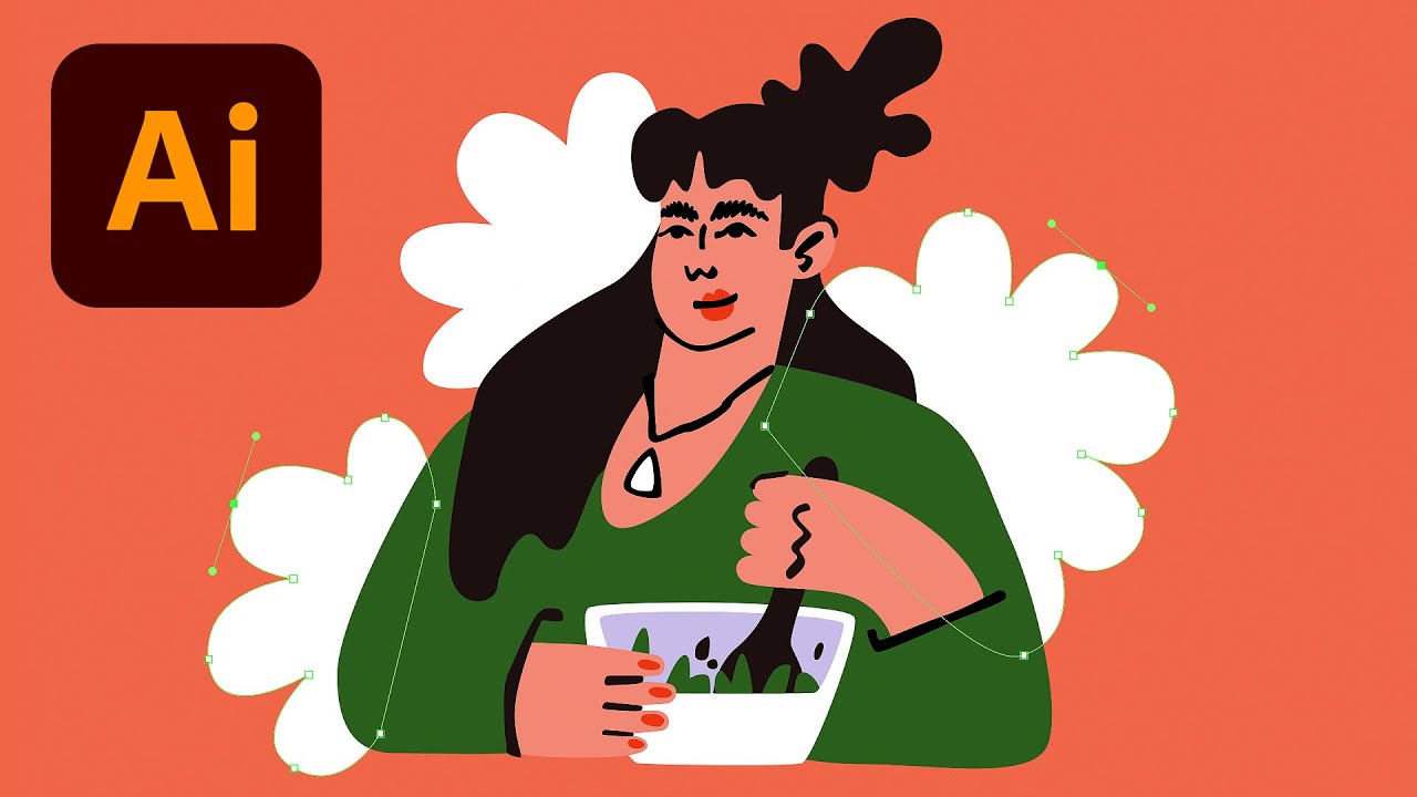 Design a flat illustration like this (Illustrator tutorial) - YouTube