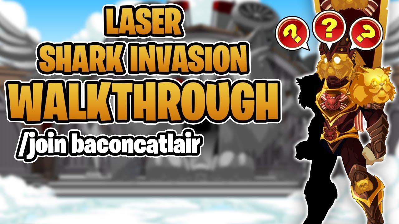 Laser Shark Invasion Quest Walkthrough /join baconcatlair - AQW - YouTube
