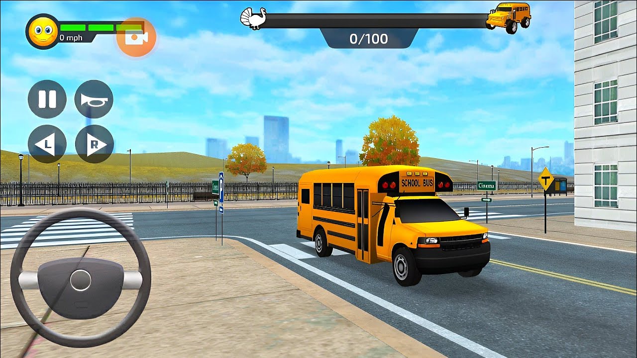 School Bus Driving 3d Android Gameplay - School Bus Simulator Driving - Part #5 - Shoaib Gaming ...