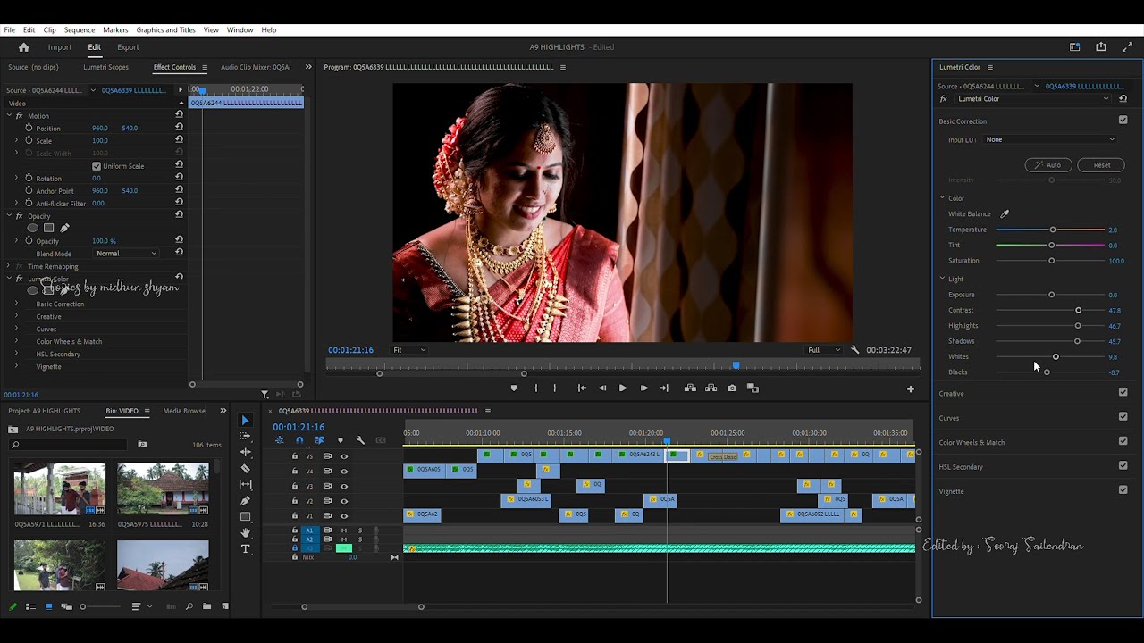 Kerala Best Traditional Hindu Wedding Highlights Video | Adobe Premiere ...