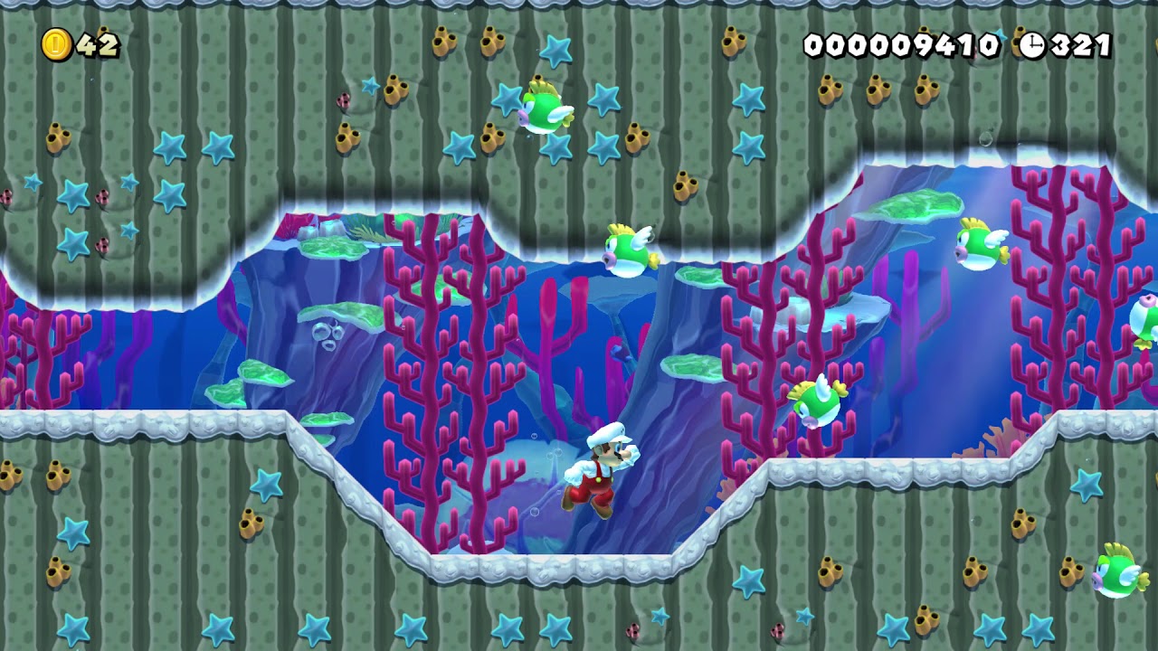 Super Mario Maker 2: W 6-3: Fishbones Shipwreck - YouTube