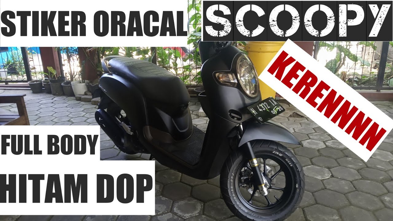 SKOTLET SCOOPY FULL BODY HITAM DOP || WRAPPING KEREN ABISS - YouTube