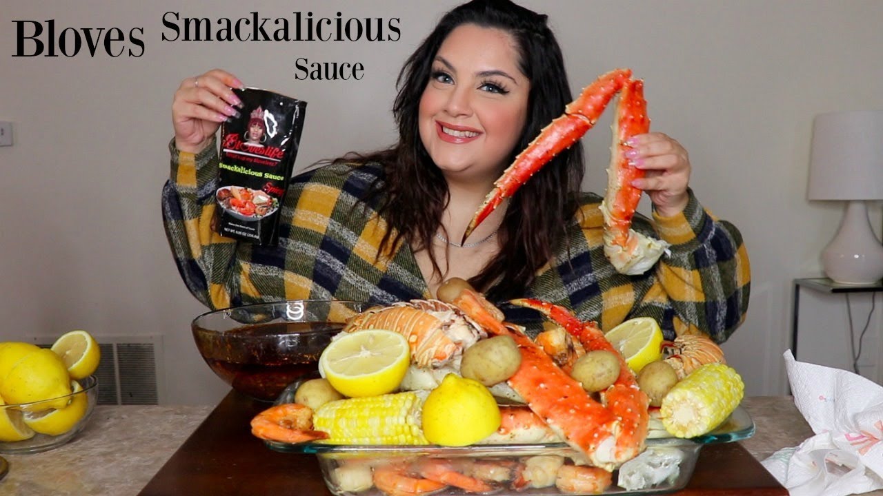 BLOVES Smackalicious Seafood Boil Mukbang | Posi Claudia - YouTube