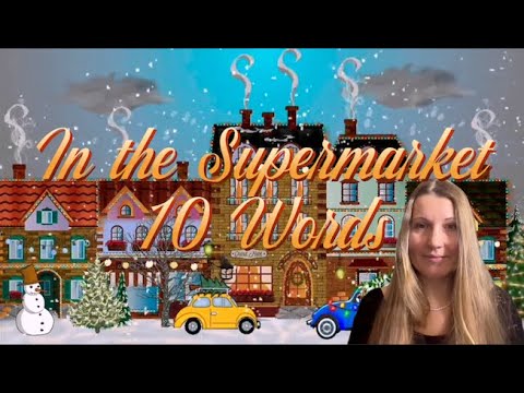 🍌🛒 English Lesson in the Supermarket | 10 Easy Words for Kids ...