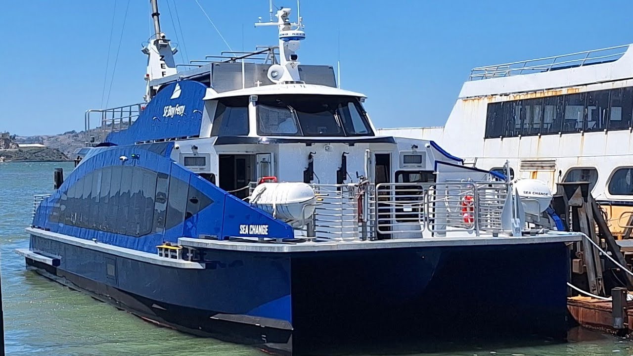 SF Bay Ferry: MV Sea Change Hydrogen - Pier 41 Short Hop Highlights ...