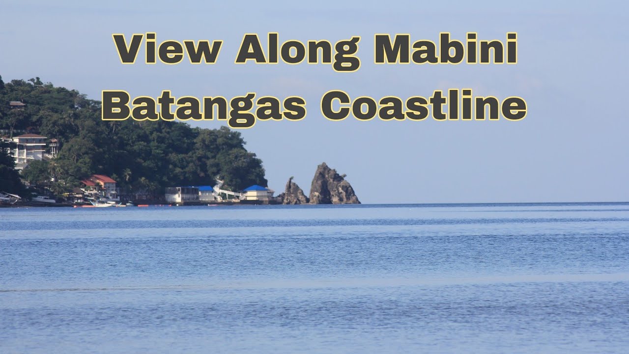 View along Mabini Batangas coastline travel vlog - YouTube