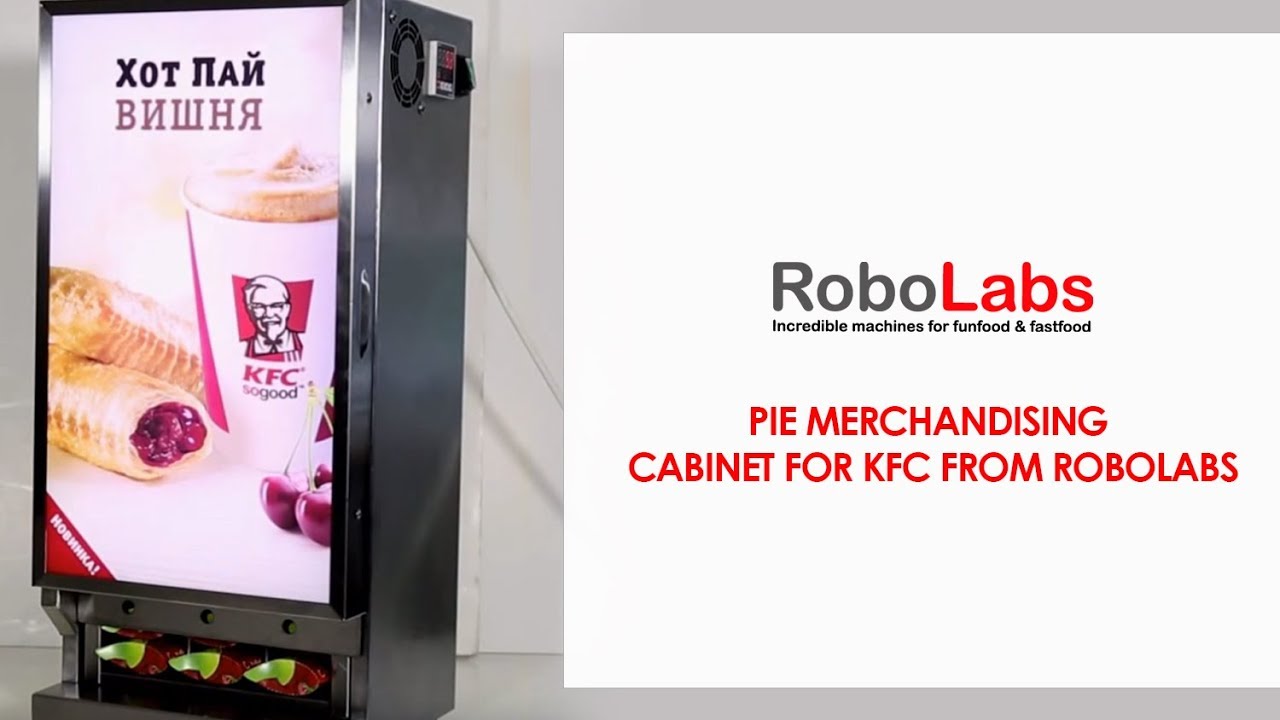Stainless Steel Pie Merchandising Cabinet by Robolabs - YouTube