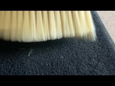 ASMR sweeping and brushing car carpets #brushingasmr - YouTube
