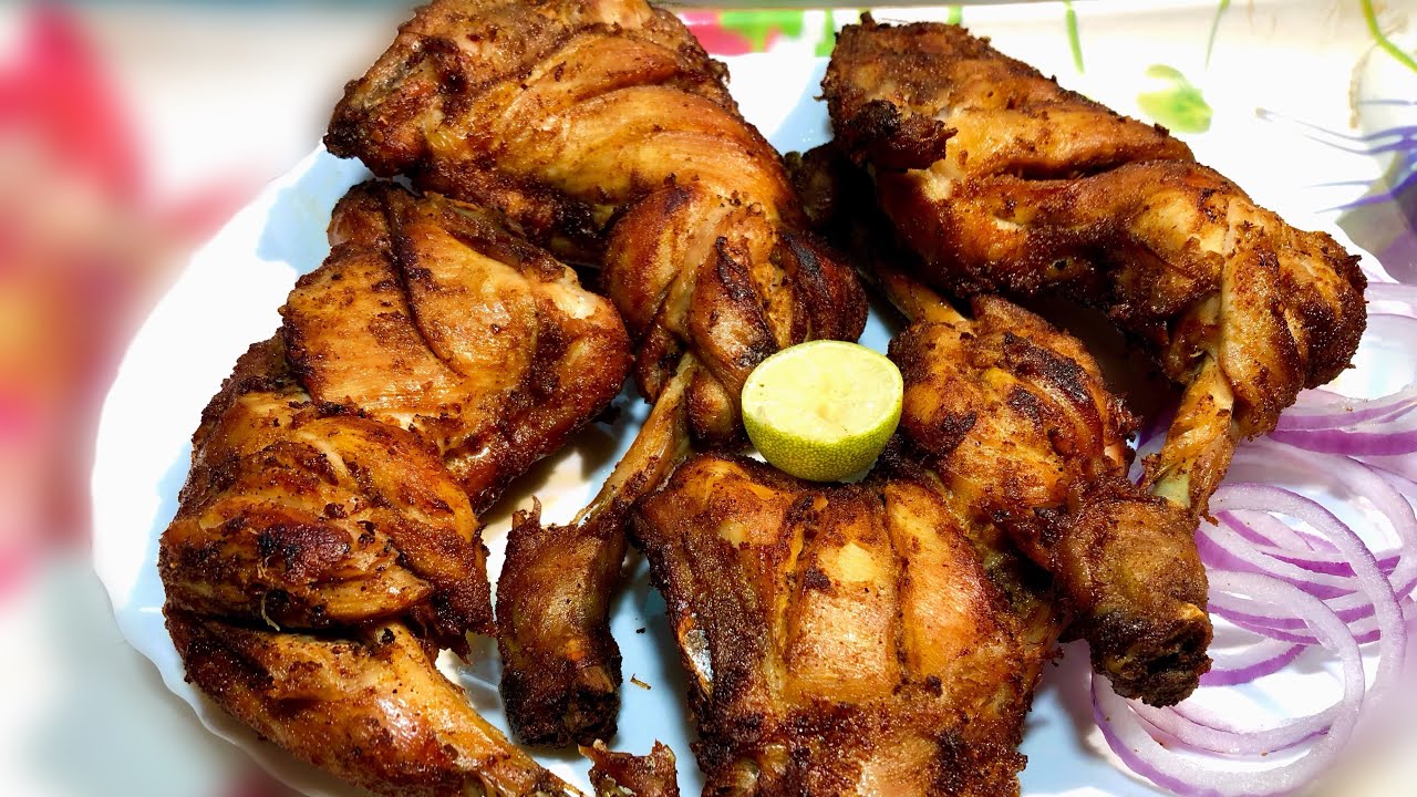 Chicken Leg Fried, Chicken leg fried banane ka trika, How to make ...