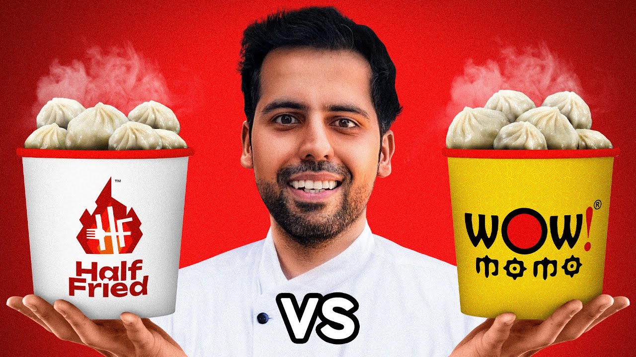 Half Fried Momo VS Wow Momo 🥟 Which is Better?? - YouTube