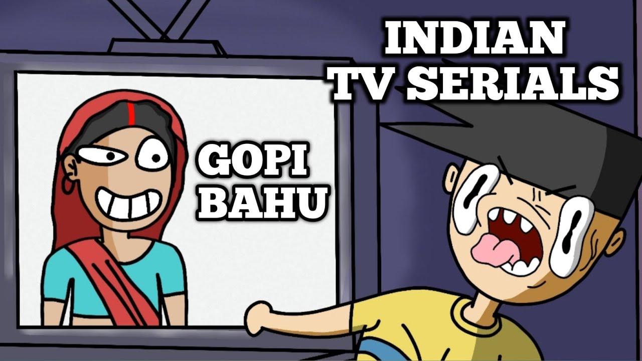 Indian T.V. Serials ft. Gopi Bahu | Animation Story | WHO ARE YOU - YouTube