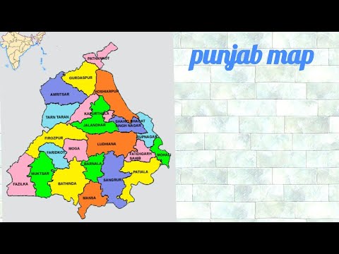 how to draw punjab map - YouTube