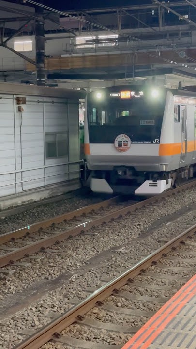 東京 立川駅 青梅線130周年ヘッドマーク E233系 E233系 JR - YouTube