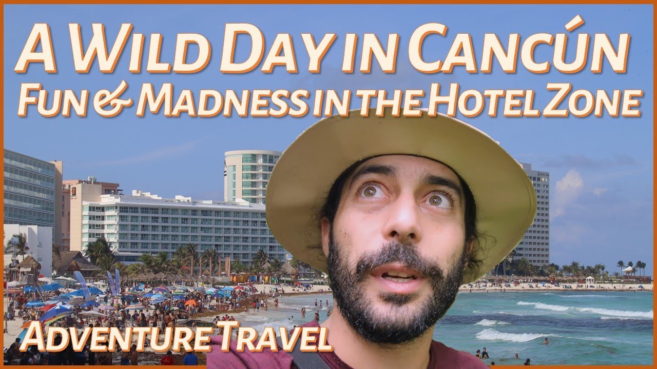 Cancun's Hotel Zone is INSANE! 🌊 A Wild Day Exploring Cancun's Beaches ...