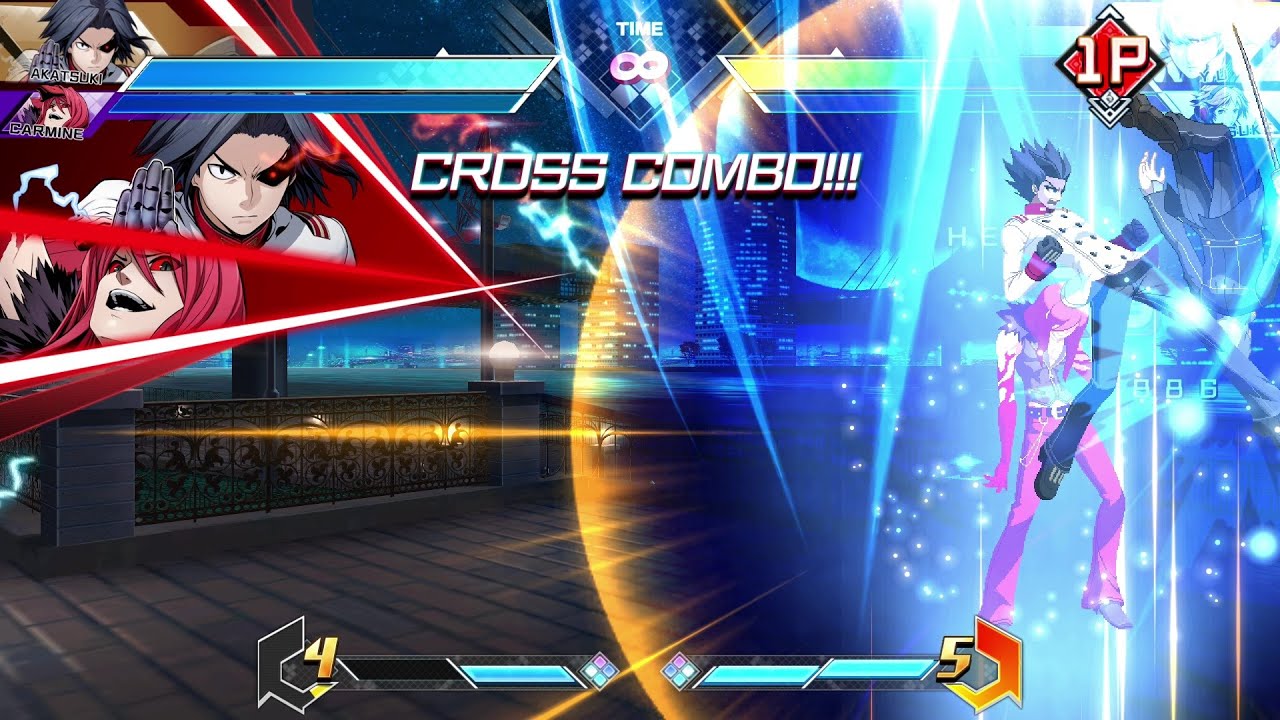 BBTAG Akatsuki/Carmine Cross Combos - YouTube