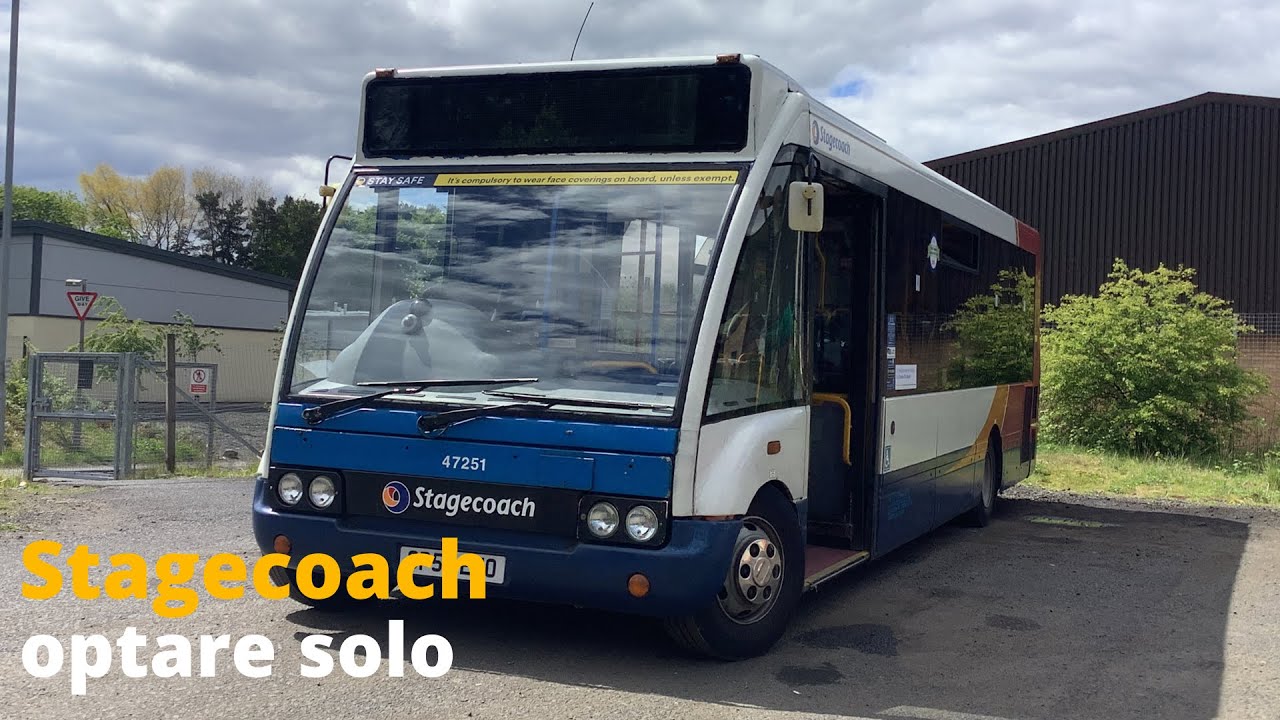 Stagecoach in fife optare solo 47251 (SP54 ENO) service:11 - YouTube