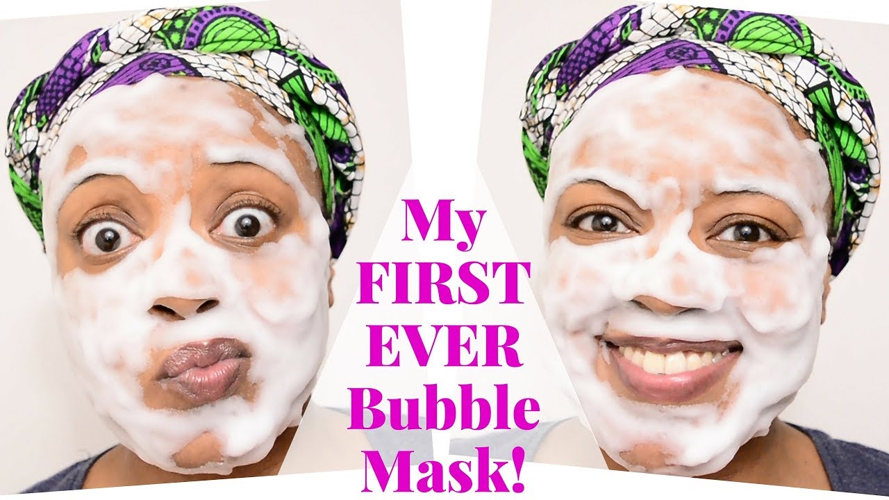 MY FIRST EVER BUBBLE MASK! DOUBLE DARE OMG! 2 IN 1 DETOX BUBBLING ...