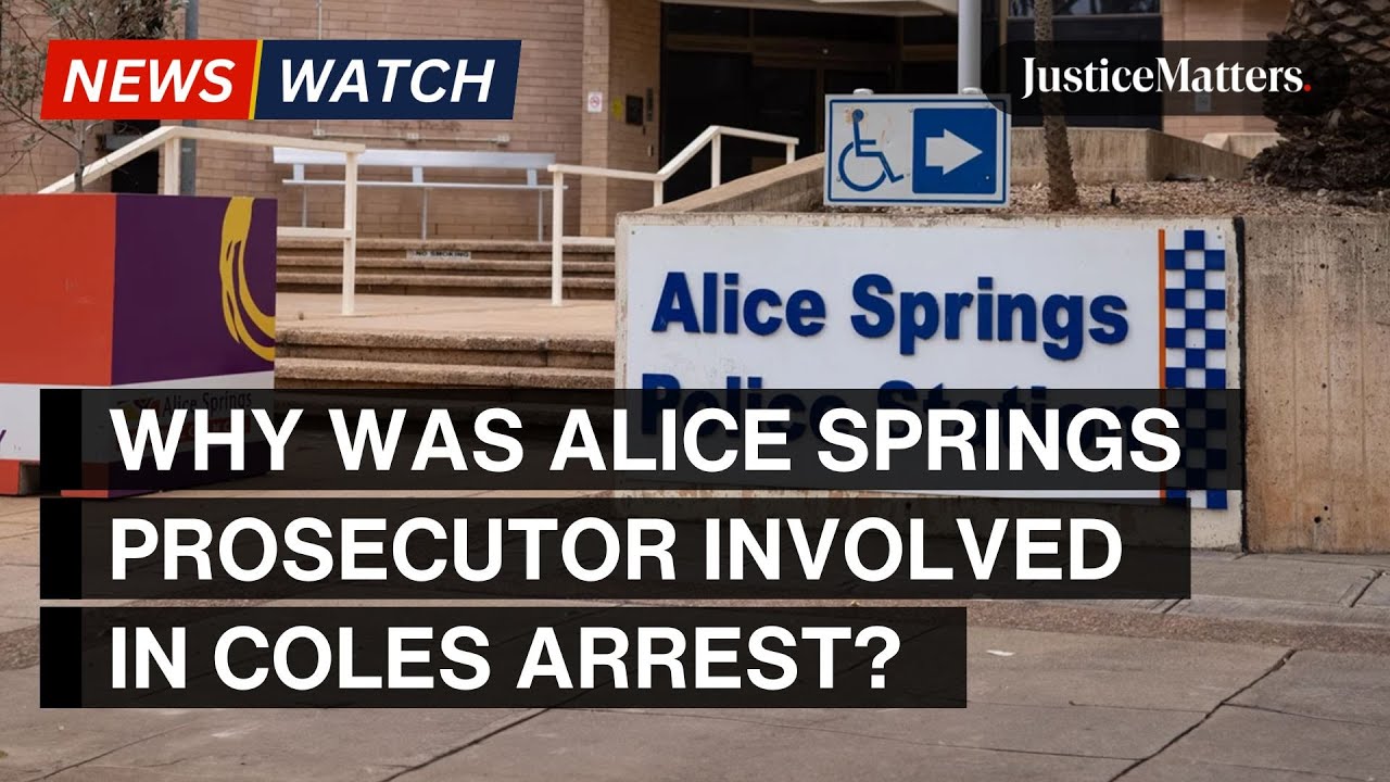 Why was Alice Springs prosecutor involved in Coles arrest? - YouTube