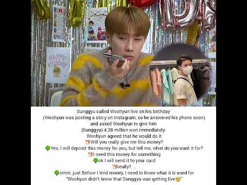 🖇 [WOOGYU Time/ENG] Sunggyu to Woohyun: Give me 4.28 million won... in🍓Sunggyu birthday live🌳