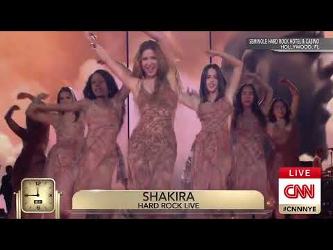 Shakira - live Hips Don't Lie New Year's Eve 2026 Live CNN Time square