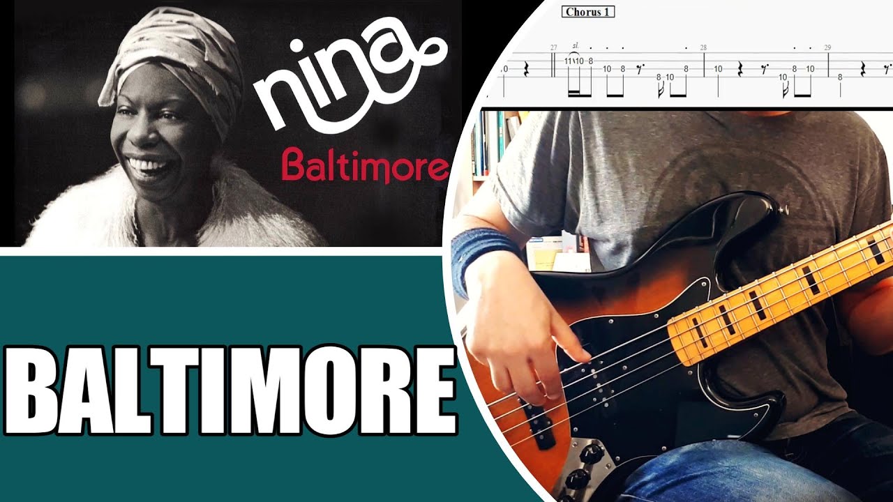 Baltimore - Nina Simone | Bass cover with tabs #129 - YouTube