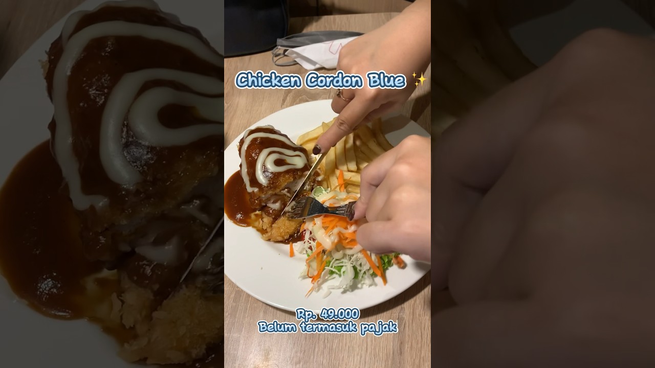 Chiken Cordon Blue Solaria 😍 #yummy #food - YouTube