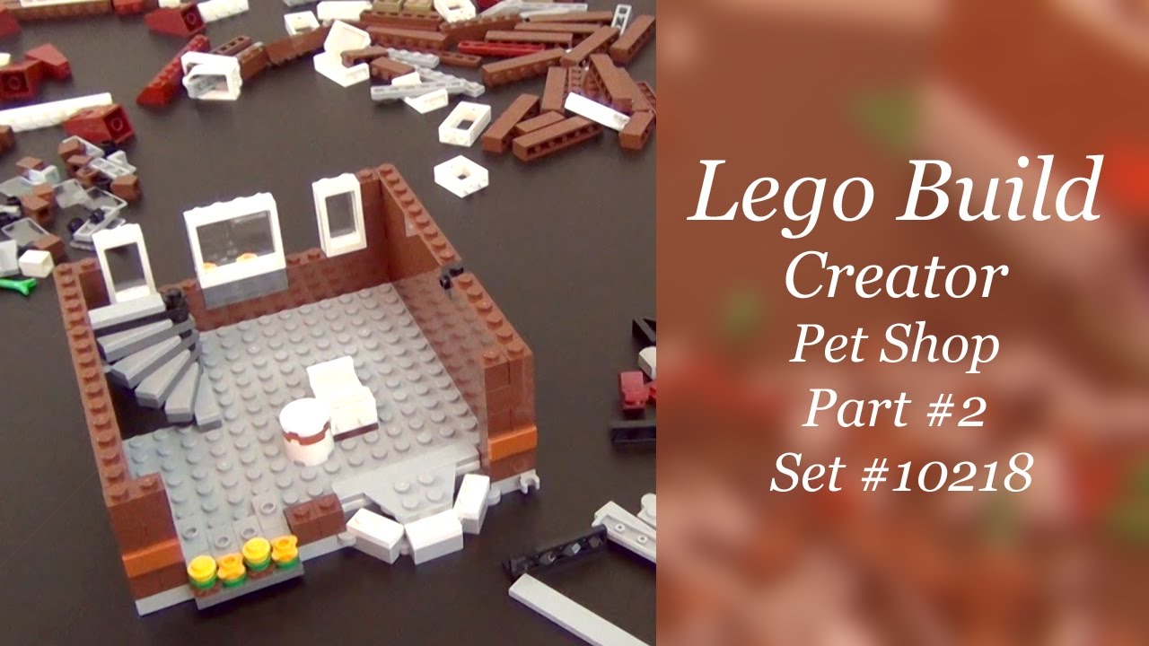 Let's Build - LEGO Creator Pet Shop Set #10218 - Part 2 - YouTube