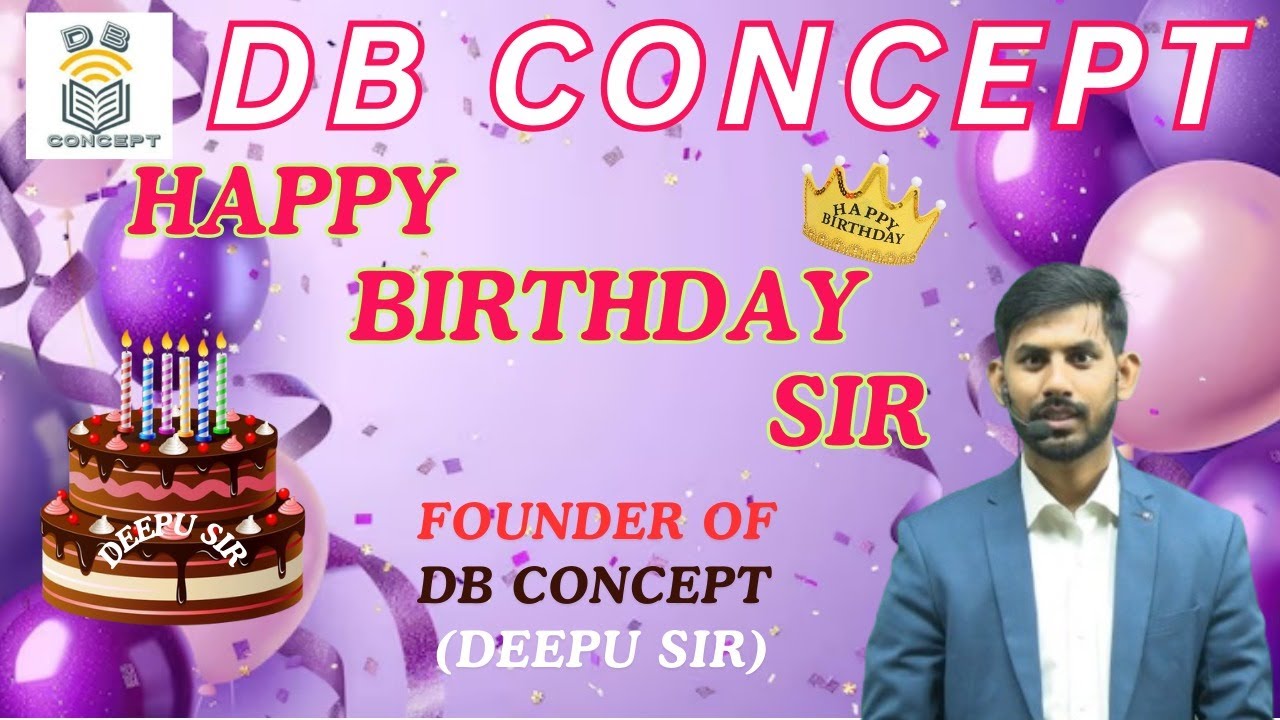 HAPPY BIRTHDAY SIR | DEEPU SIR BIRTHDAY | DB CONCEPT | #birthdaystatus #BirthdayBoy. # ...