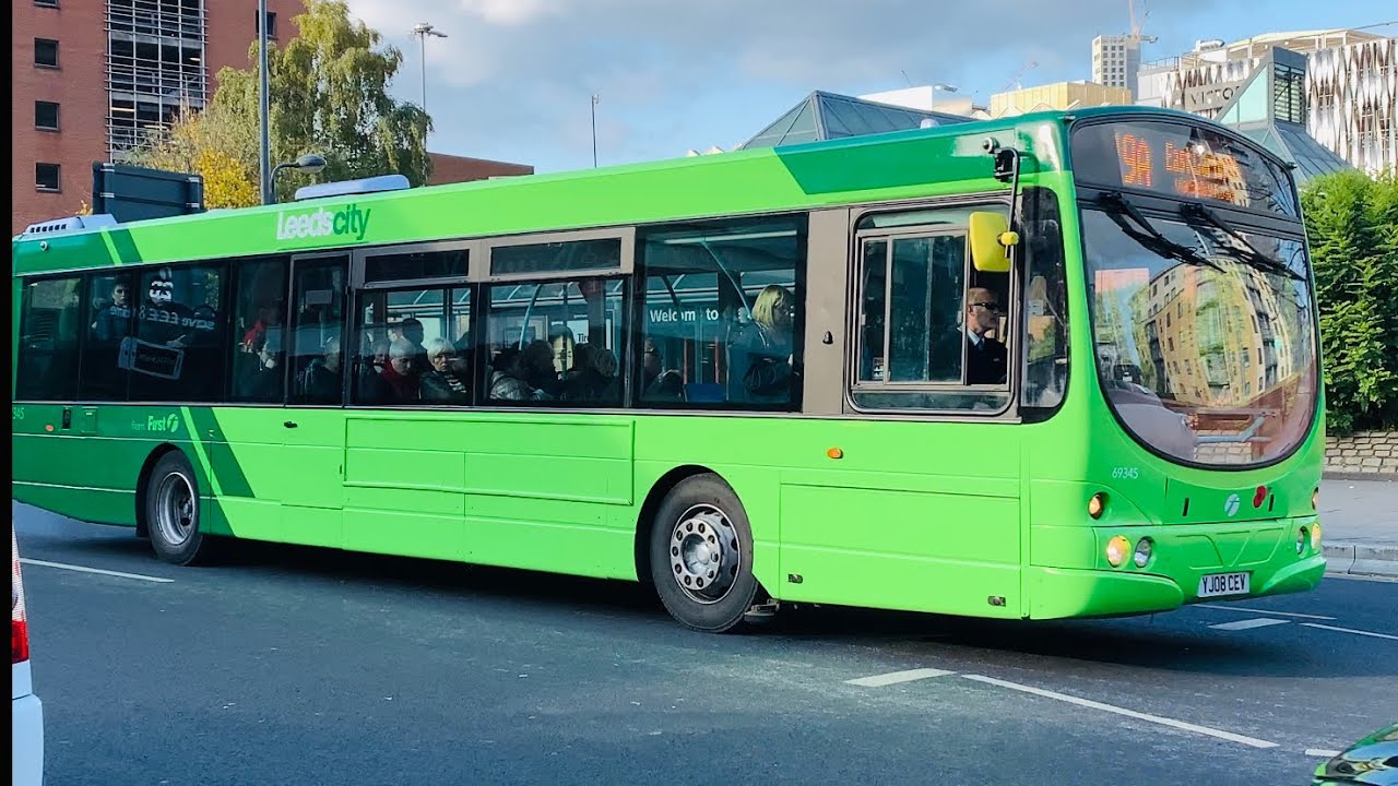 First Bus Leeds 69345 On 19 From Ireland Wood To Garforth - YouTube
