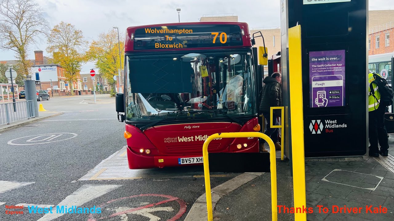 BR 70 Walsall Bus Station To Bloxcwich 4K - YouTube