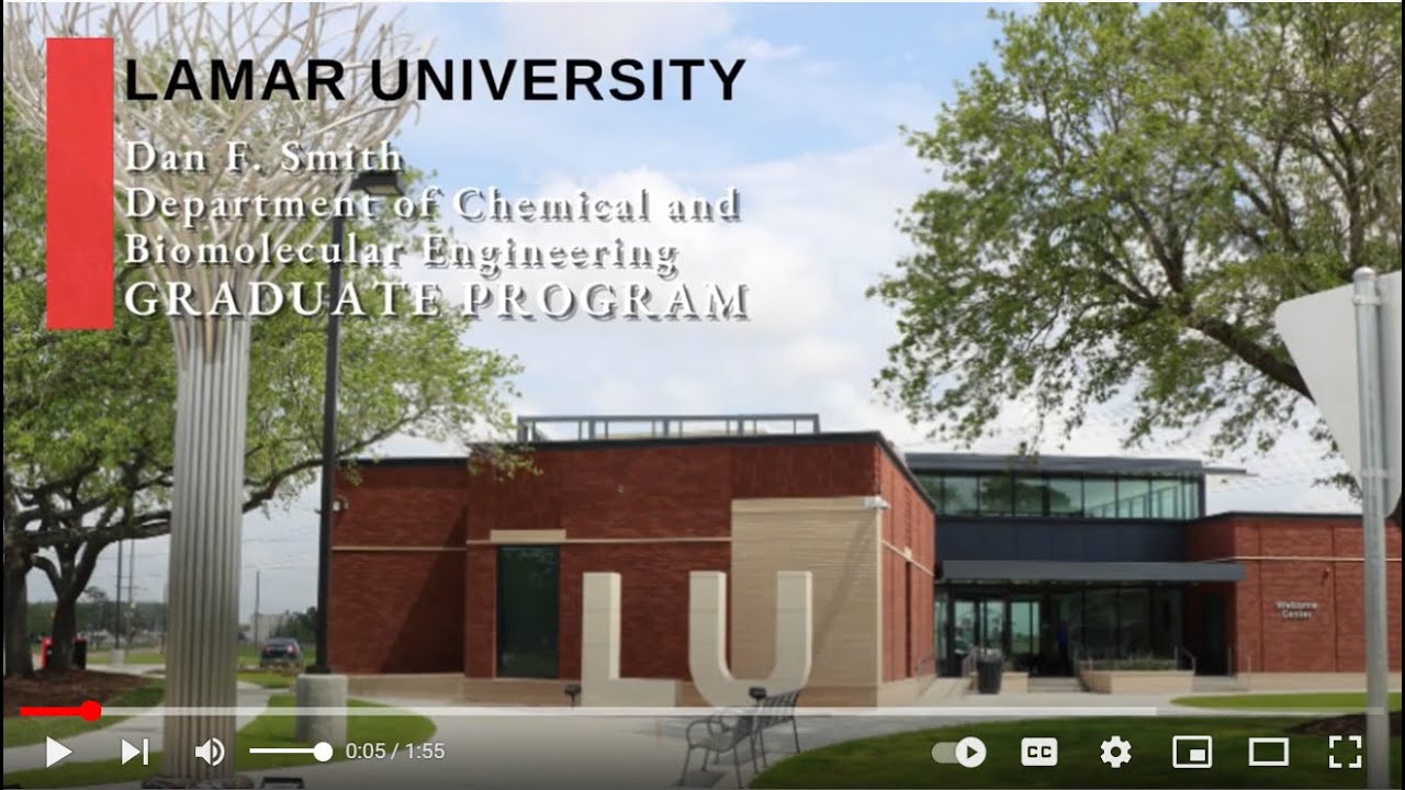 Lamar University Chemical and Biomolecular Engineering Graduate Program ...