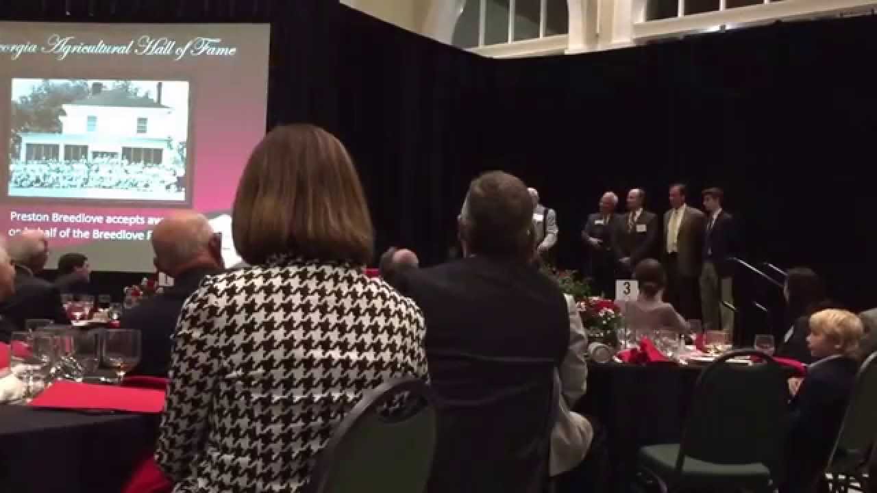 Georgia Agriculture Hall of Fame induction of Thomas Richard Breedlove ...