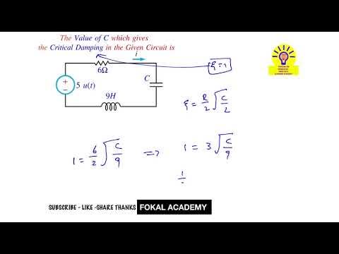 Circuit analysis solved problem | Critical damping circuit | Damping ratio Circuit solved ...