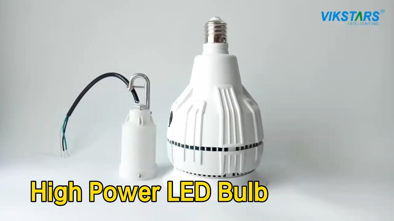 Supermarket High Power LED Bulb 150 / 200w 135lm/w Long Lifespan - YouTube