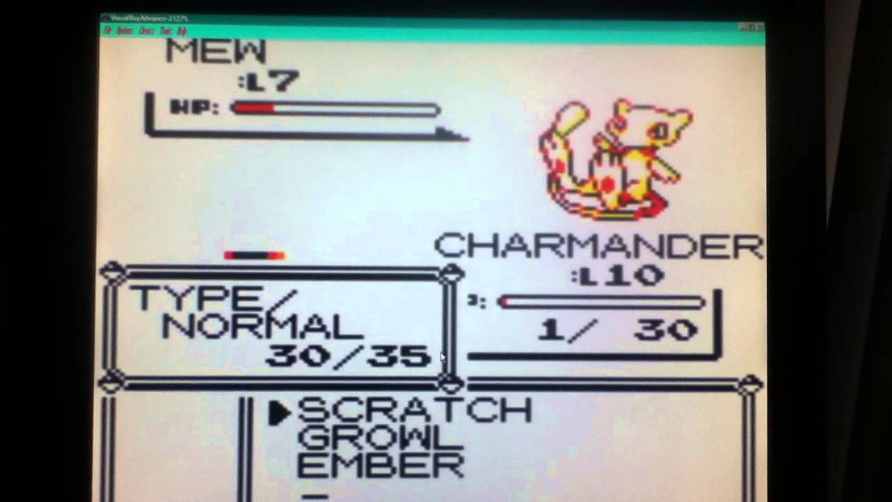 How to Catch Mew in Pokèmon Yellow/Red/Blue and Green (What u need is ...