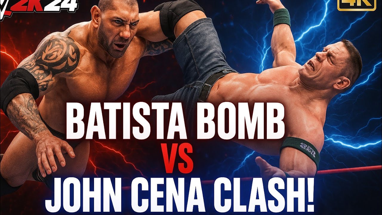WWE 2K24 | Batista Bomb vs John Cena | - YouTube
