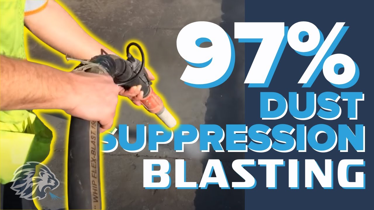 Dustless Abrasive Blasting Concrete to expose aggregate - YouTube